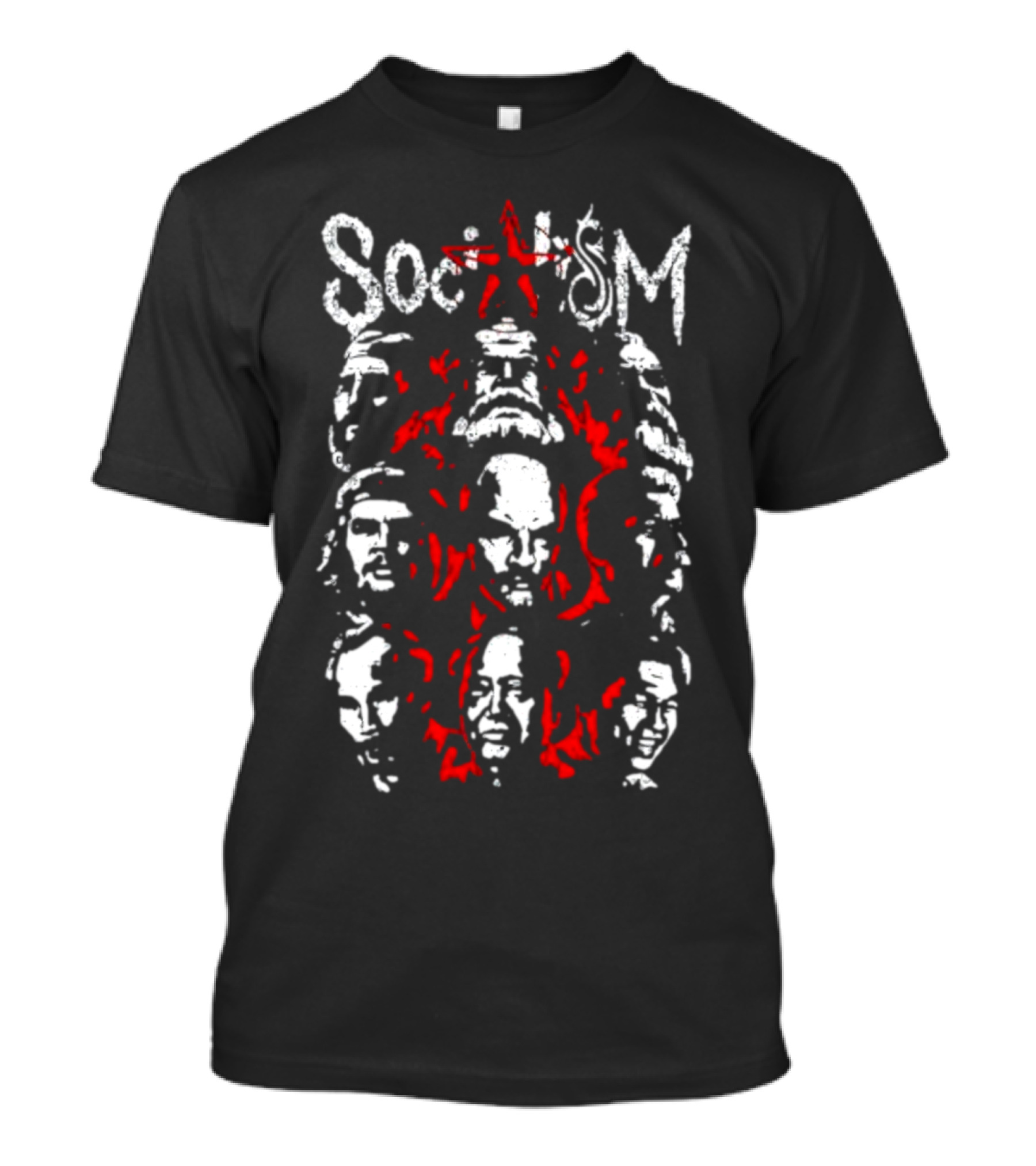 Doomer Socialism Portrait Of Iconic Historical Figures With Star T-Shirt
