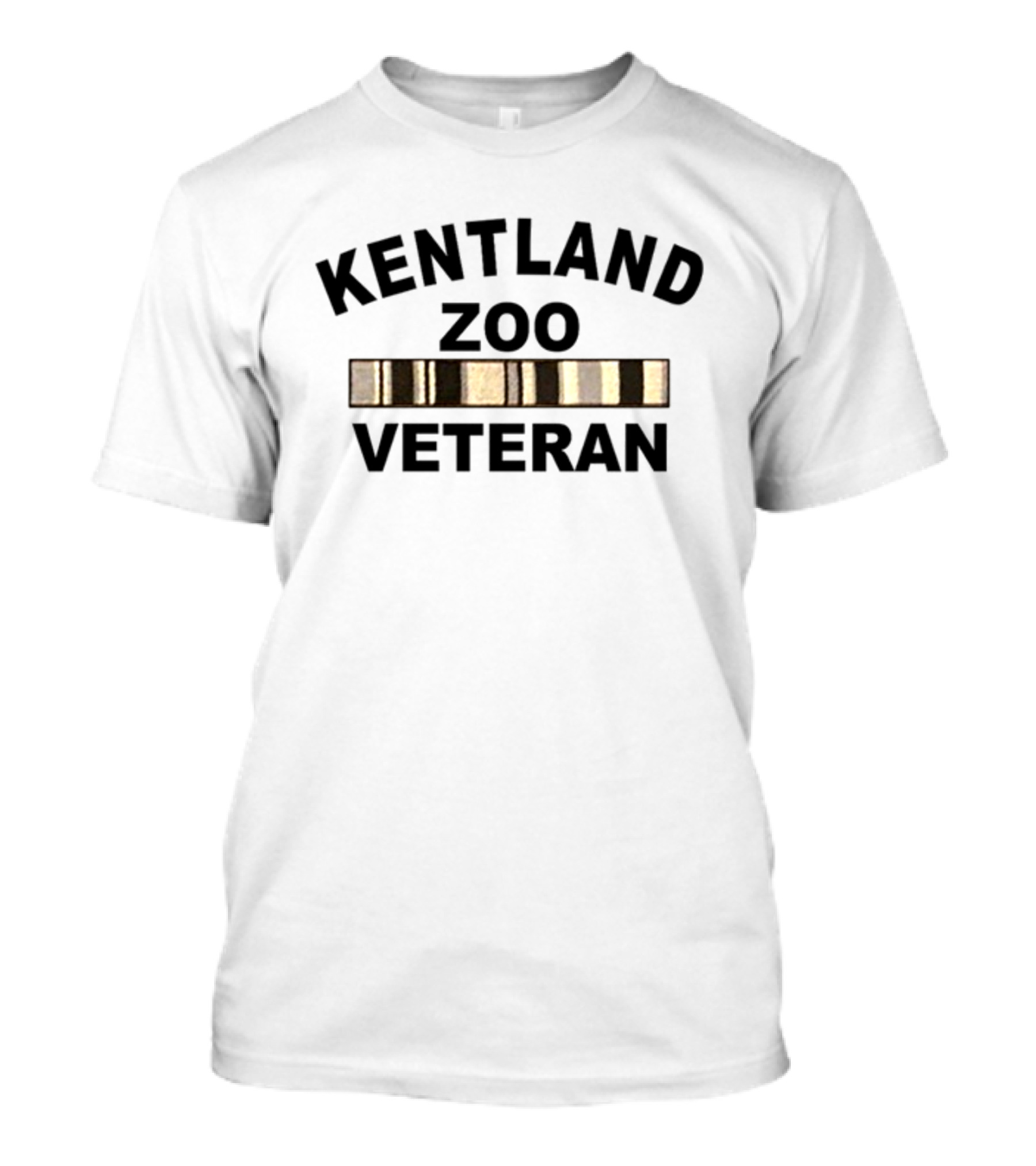 Kentland Zoo Veteran With Gold Bar Accents T-Shirt