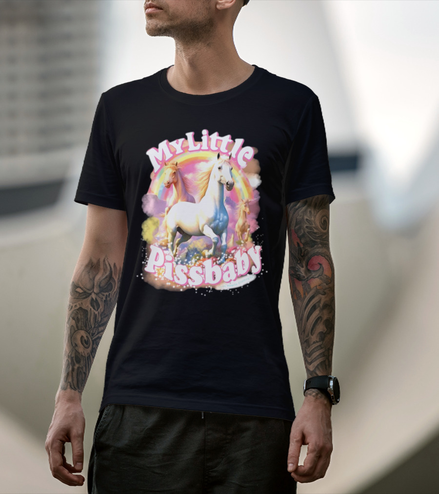 My Little Pissbaby Rainbow Horses T-Shirt