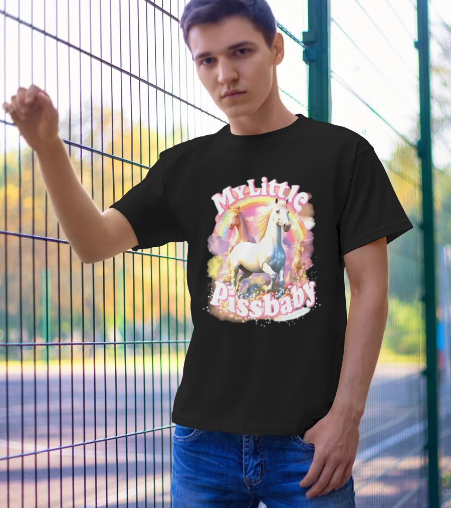 My Little Pissbaby Rainbow Horses T-Shirt
