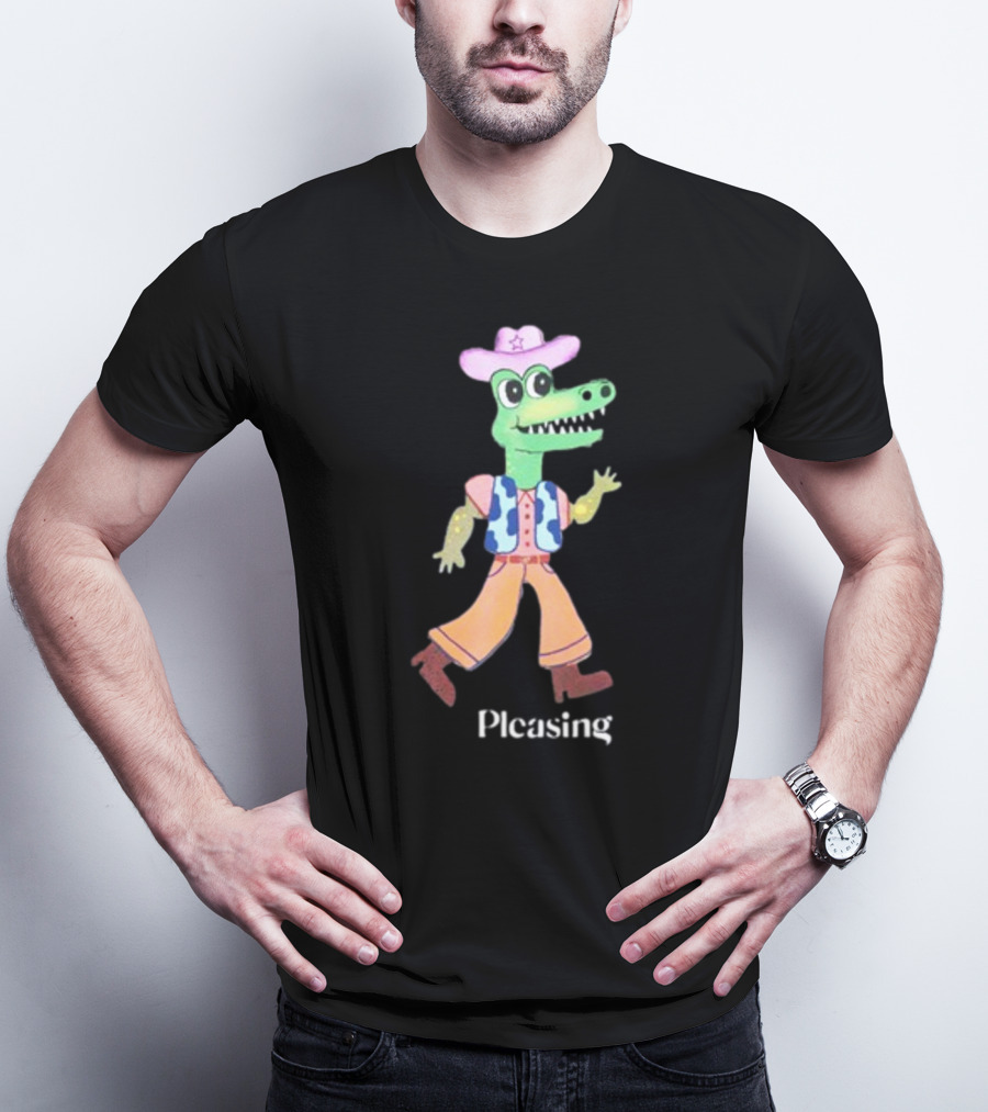 Pleasing Fancy Friends The Green Frog With Envy Cowboy Crocodile T-Shirt