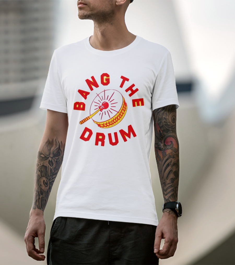 Bang The Drum Classic Percussion Icon T-Shirt