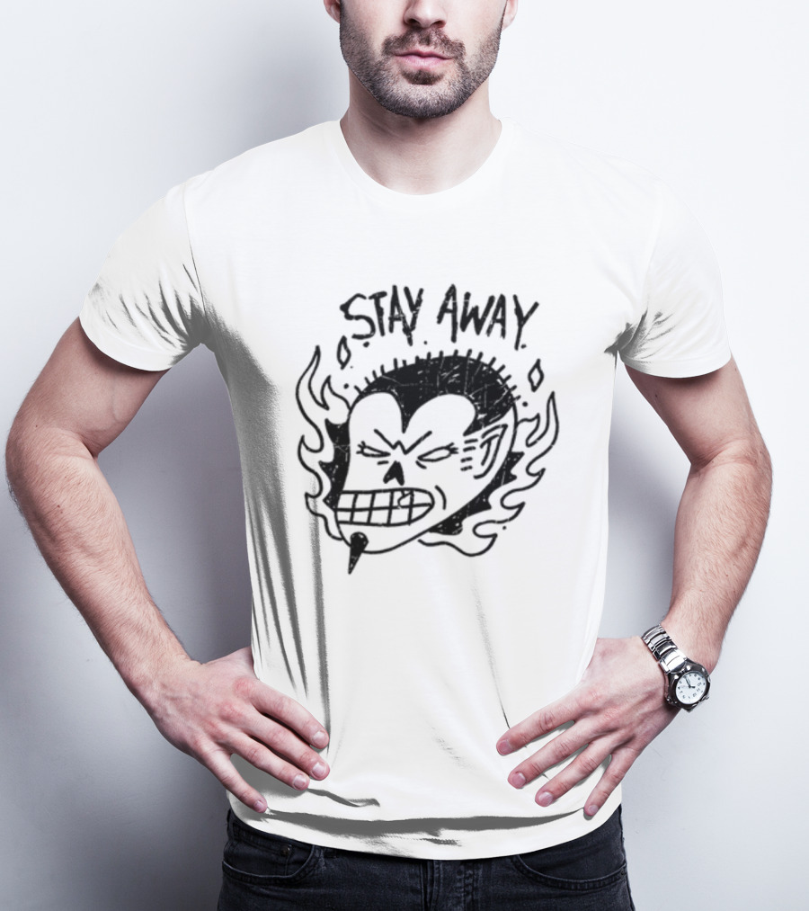 Stay Away Imalreadydead Skull Flame T-Shirt