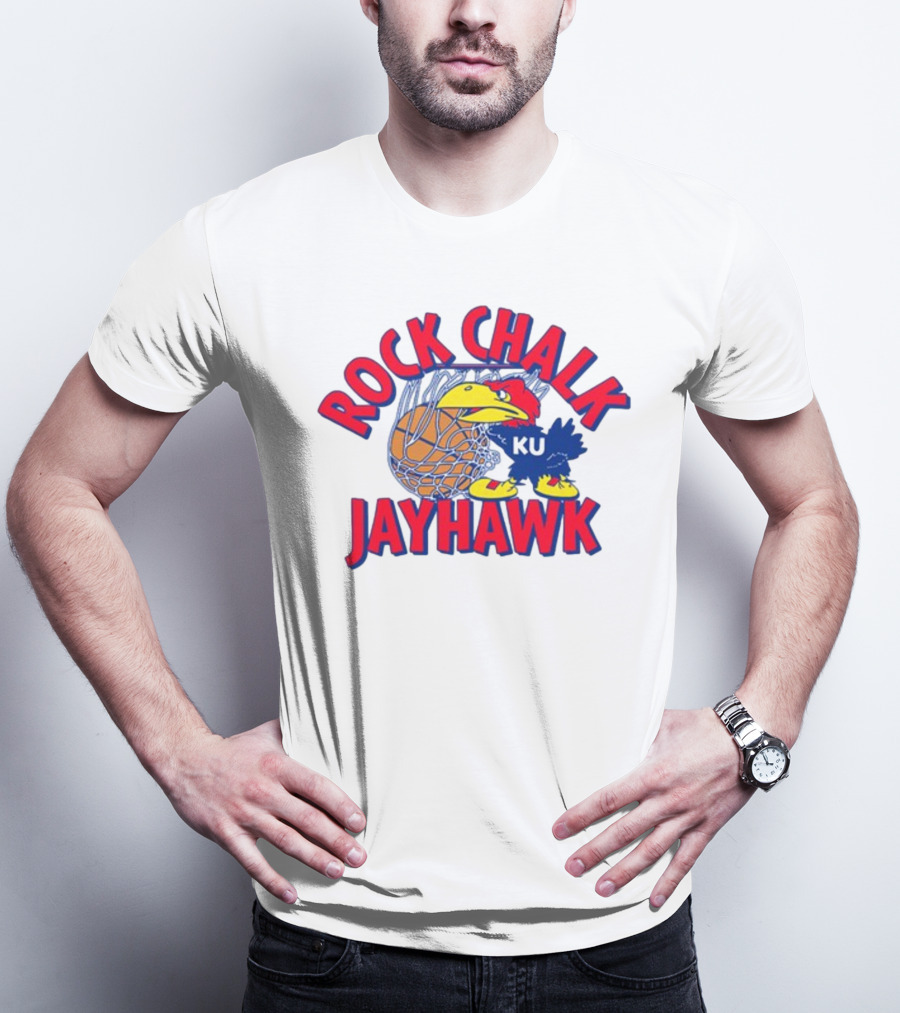 Rodger Sherman Rock Chalk Jayhawk KU Basketball T-Shirt