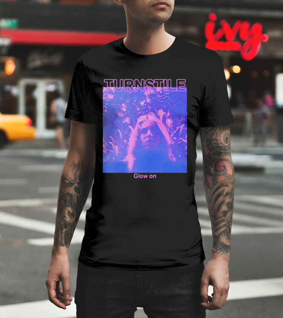 Turnstile Glow On Psychedelic Purple T-Shirt