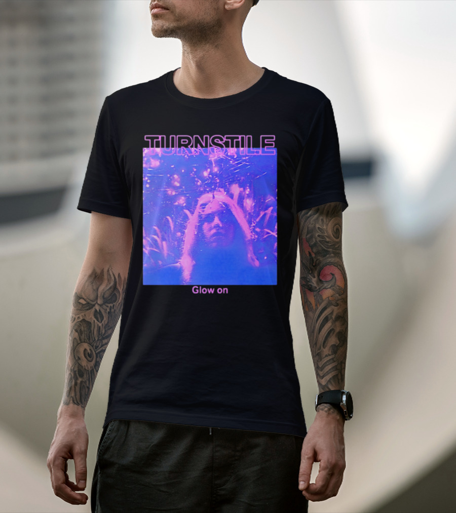 Turnstile Glow On Psychedelic Purple T-Shirt