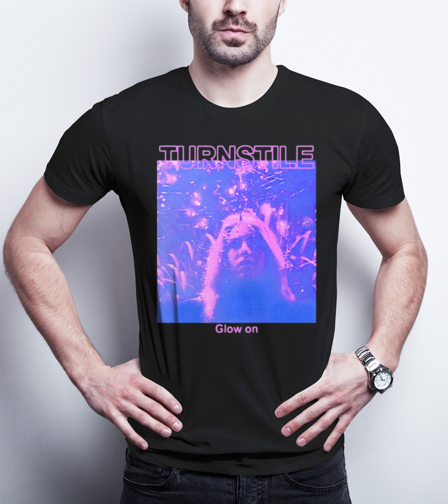 Turnstile Glow On Psychedelic Purple T-Shirt
