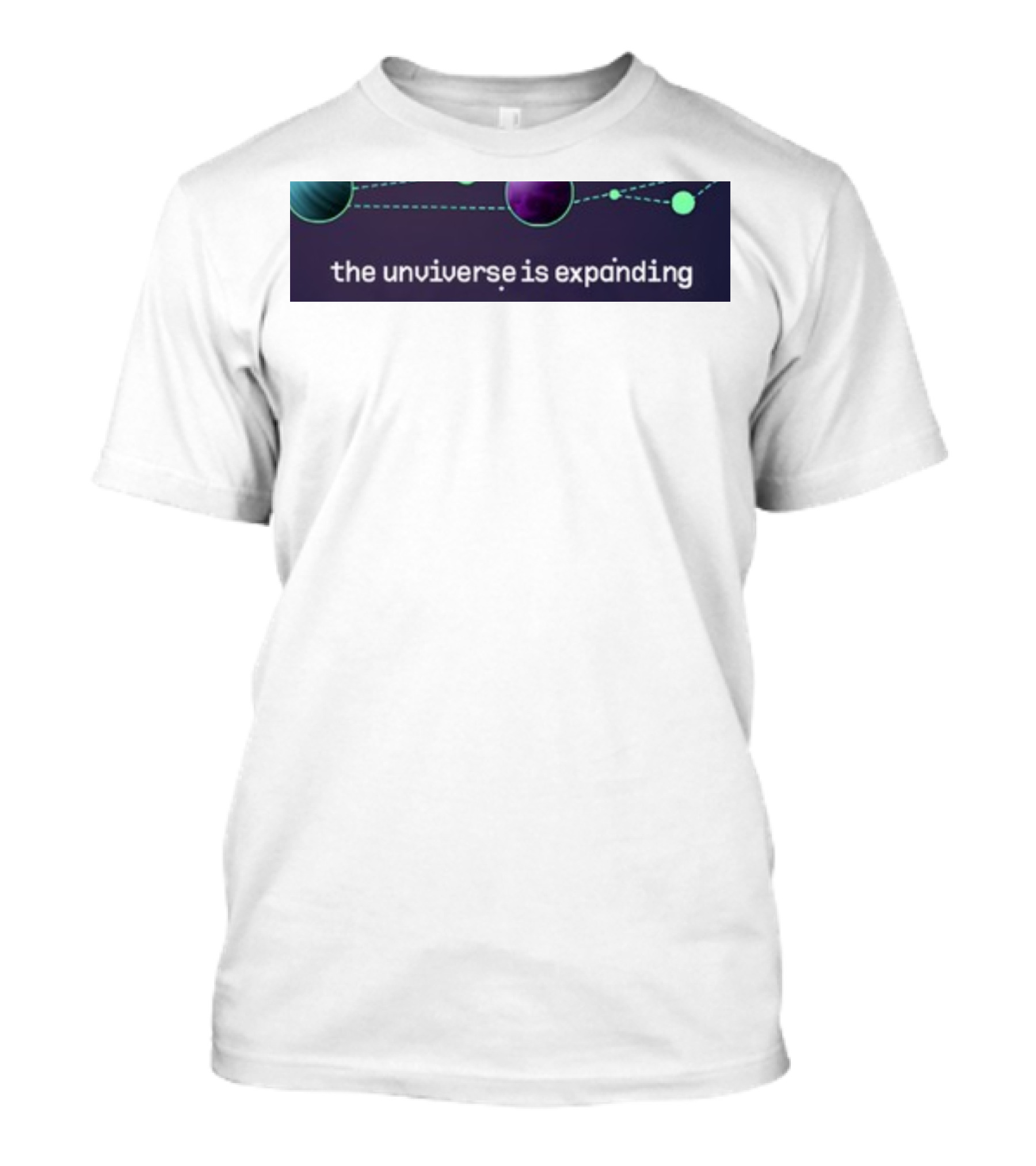 Jo3car The Universe Is Expanding Planets And Cosmic Lines T-Shirt