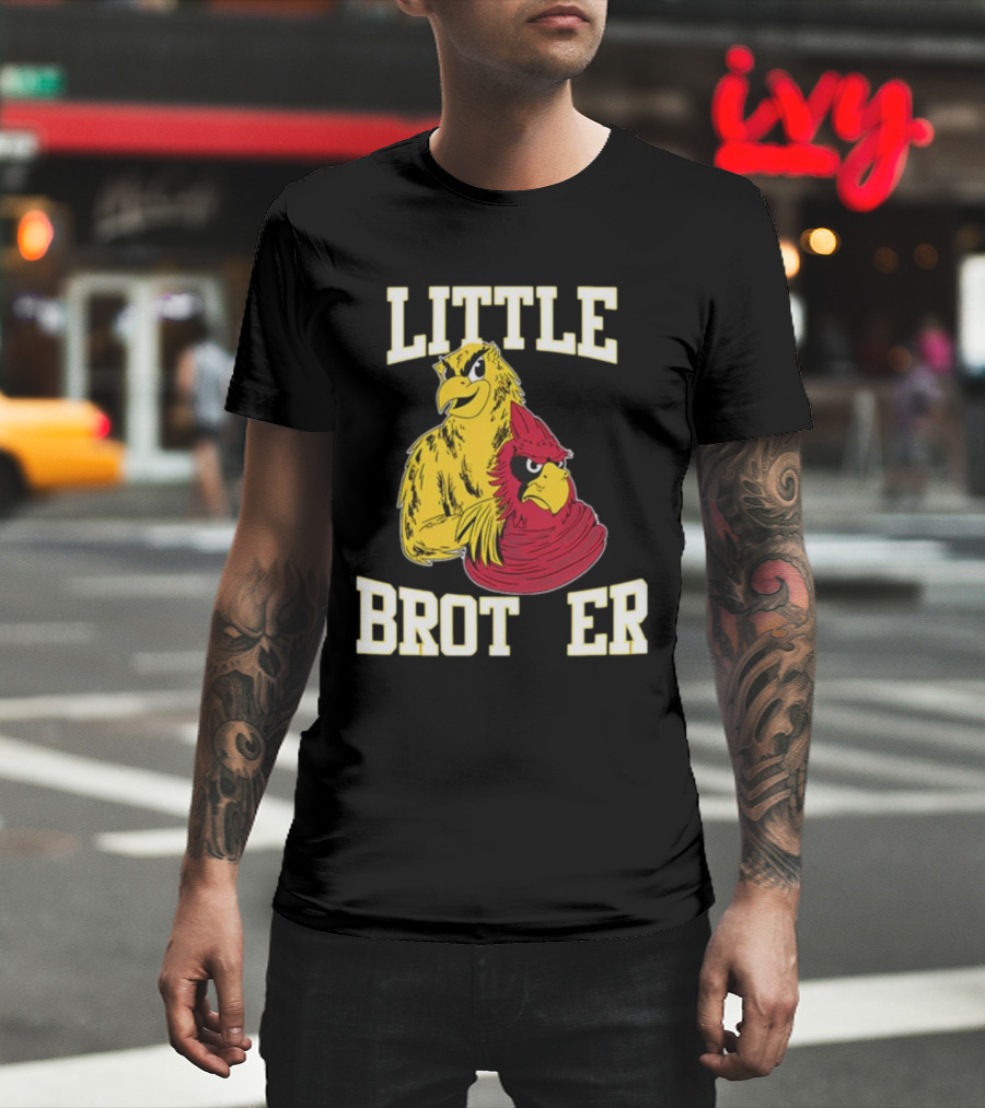 LITTLE BROTHER Iowa Hawkeyes Iowa State Cyclones Rivalry T-Shirt