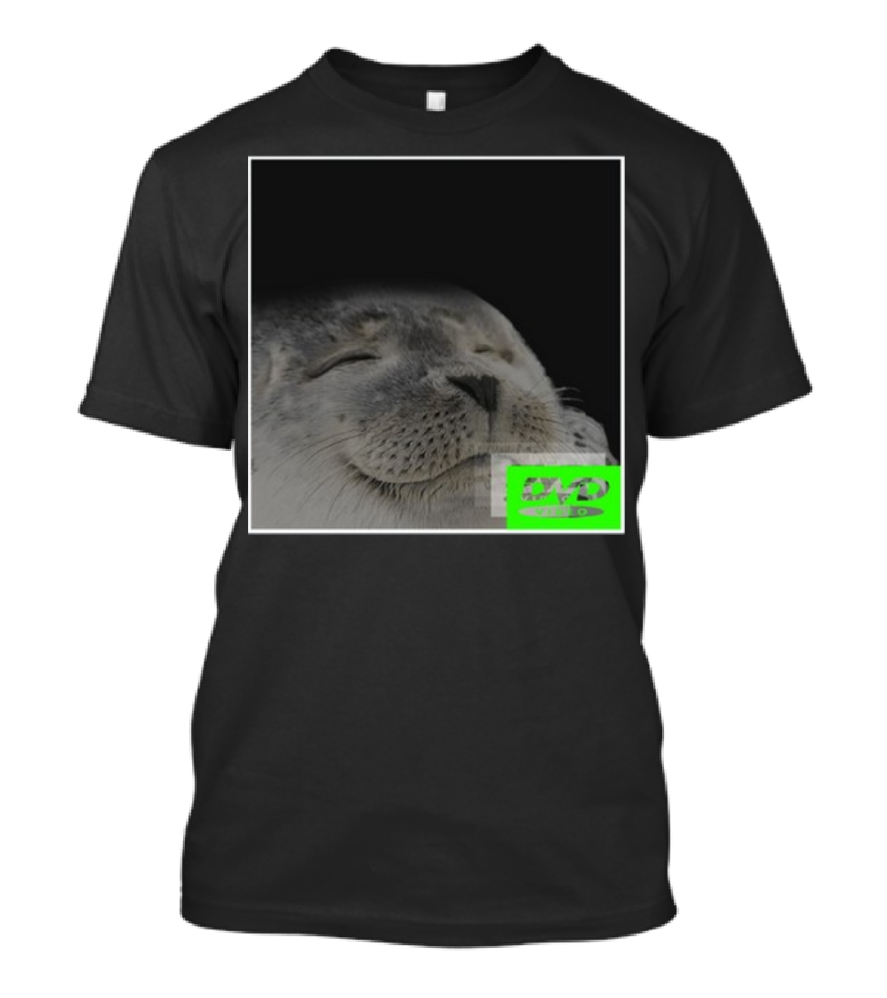 Bouncing DVD Hits Corner Idle Screen Meme Relaxed Seal T-Shirt
