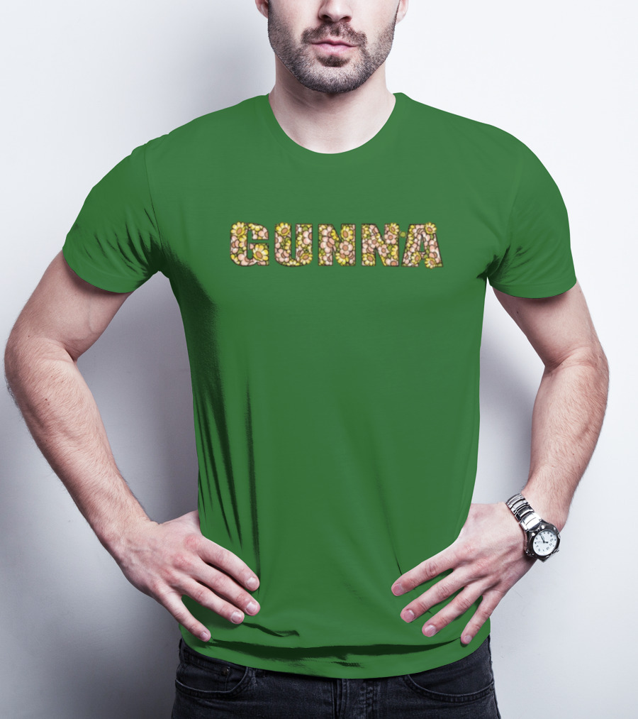 Gunna Wunna Floral Pattern Wun Night Only T-Shirt