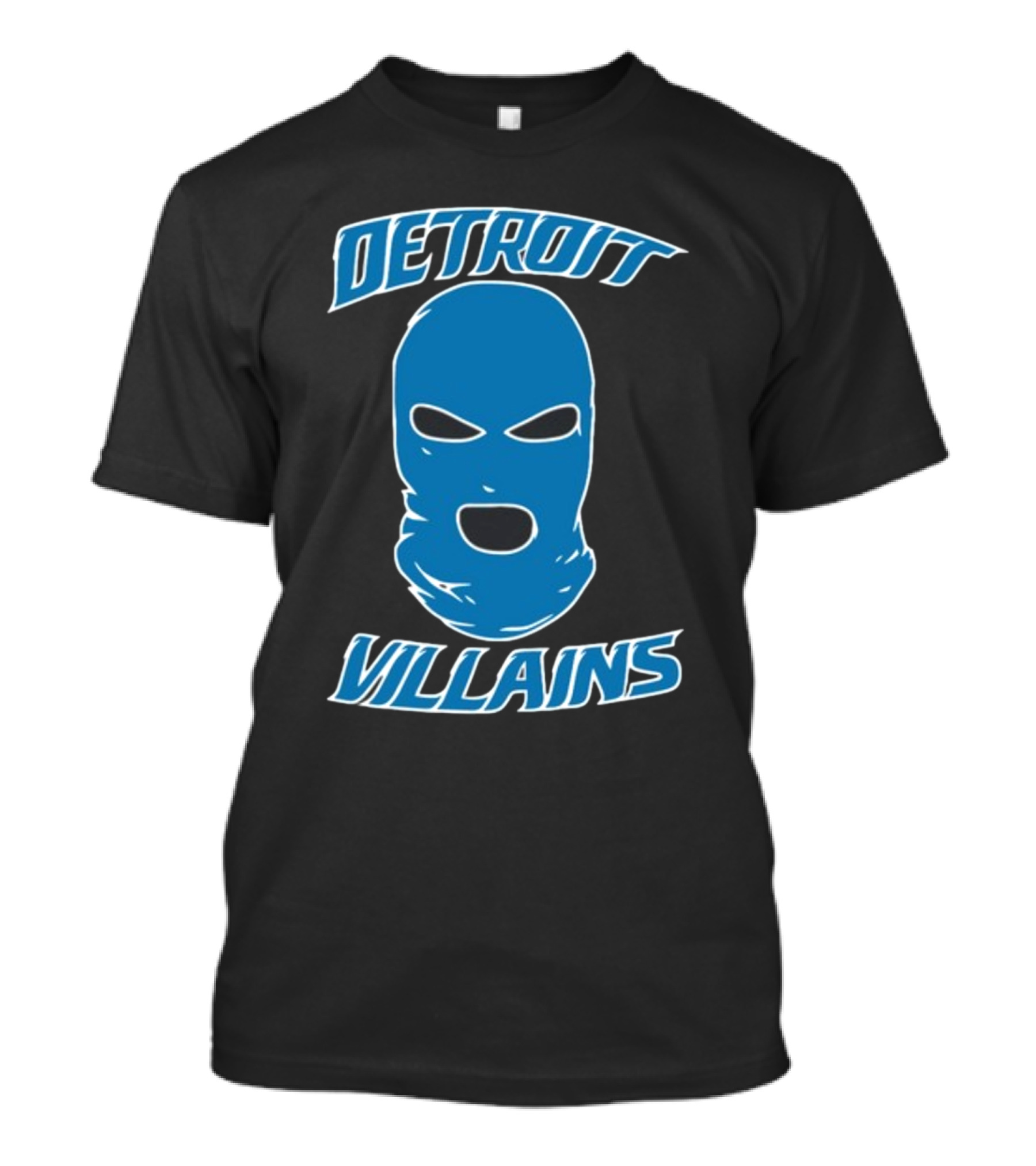 Detroit Villains Blue Mask T-Shirt