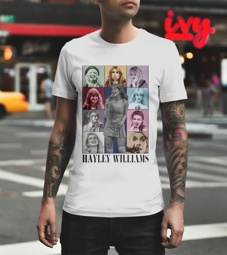 Vuccie Hayley Williams Paramore Collage Pop Art Photos T-Shirt