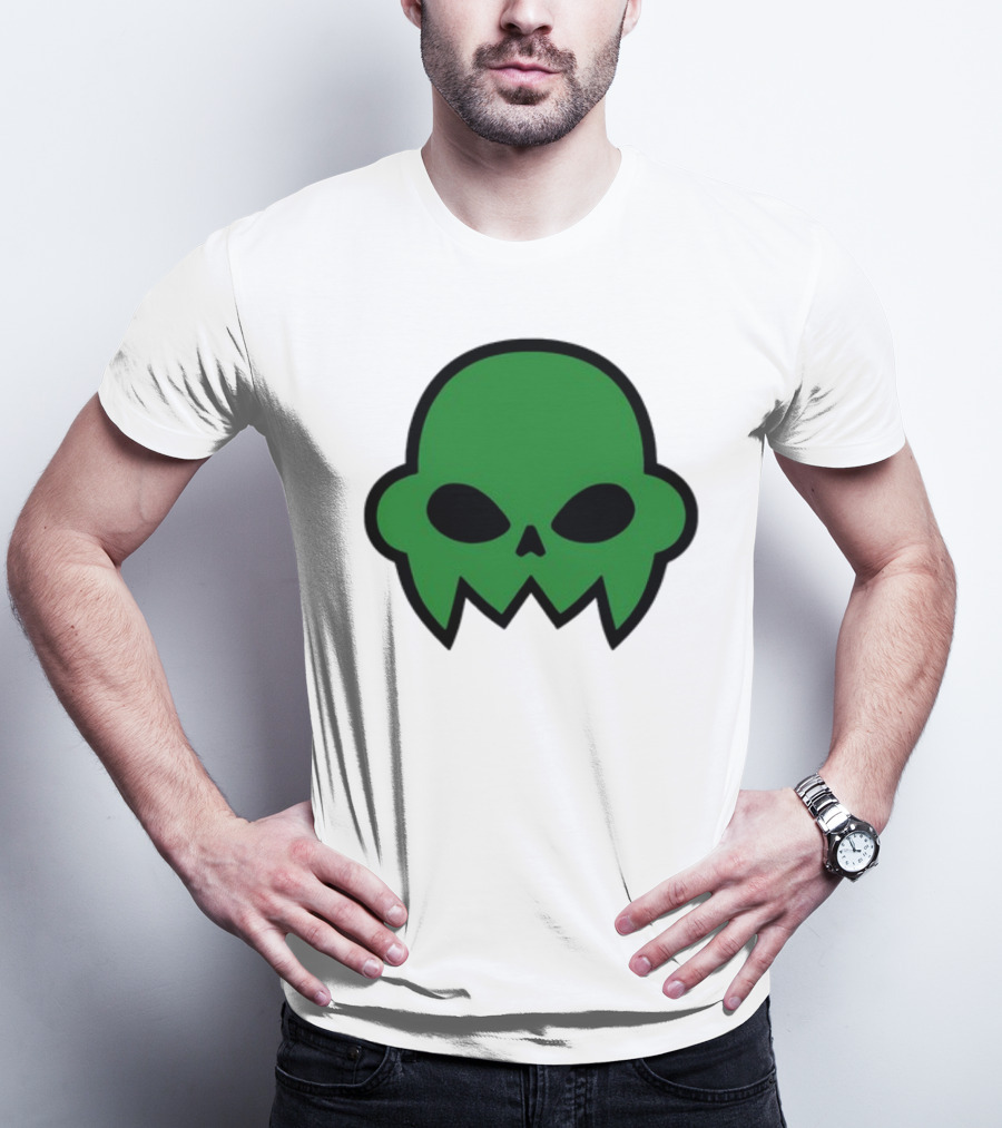 Jake's Green Skull Iconic Halloween Shadow T-Shirt