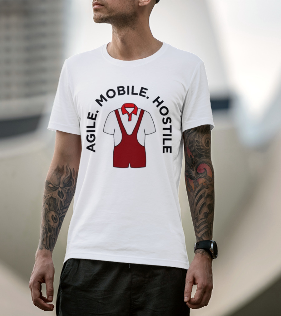 Agile Mobile Hostile Wrestling Innovation Foundation Polo Singlet T-Shirt