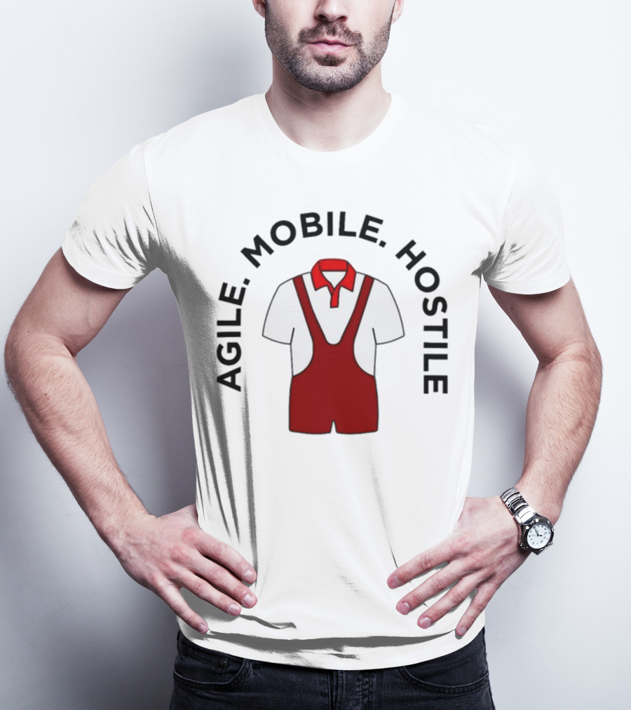 Agile Mobile Hostile Wrestling Innovation Foundation Polo Singlet T-Shirt
