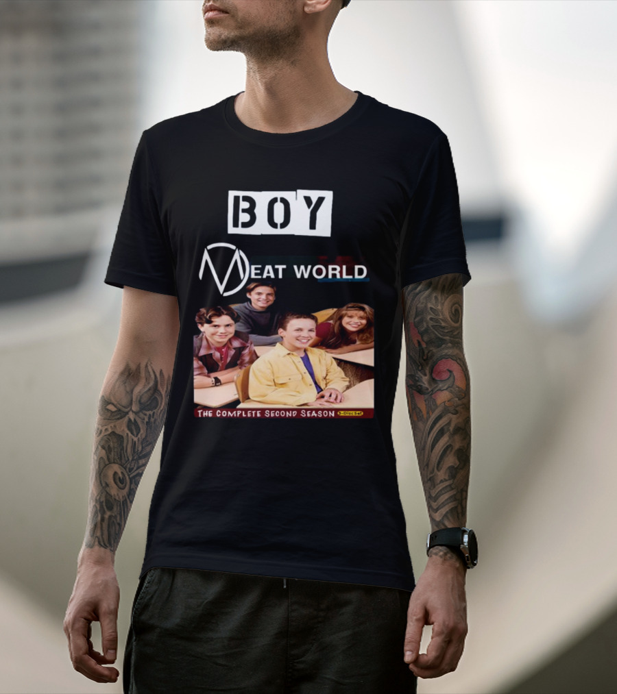 Boy Meat World The Complete Second Season DVD Cast Classroom T-Shirt