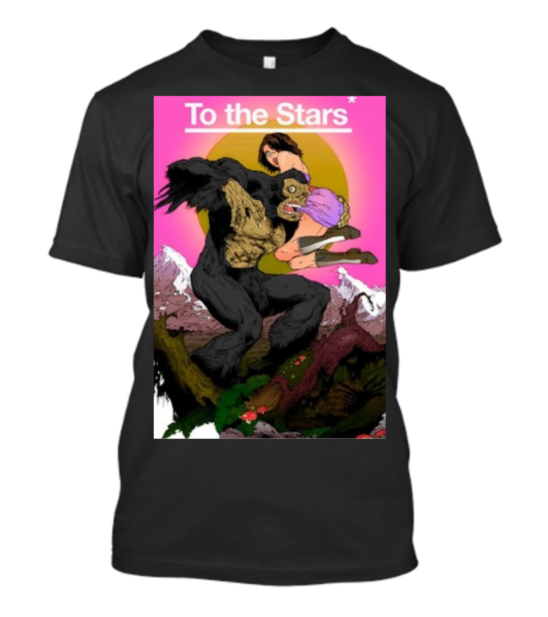 To The Stars Bigfoot Comic By Thomas Tenney T-Shirt