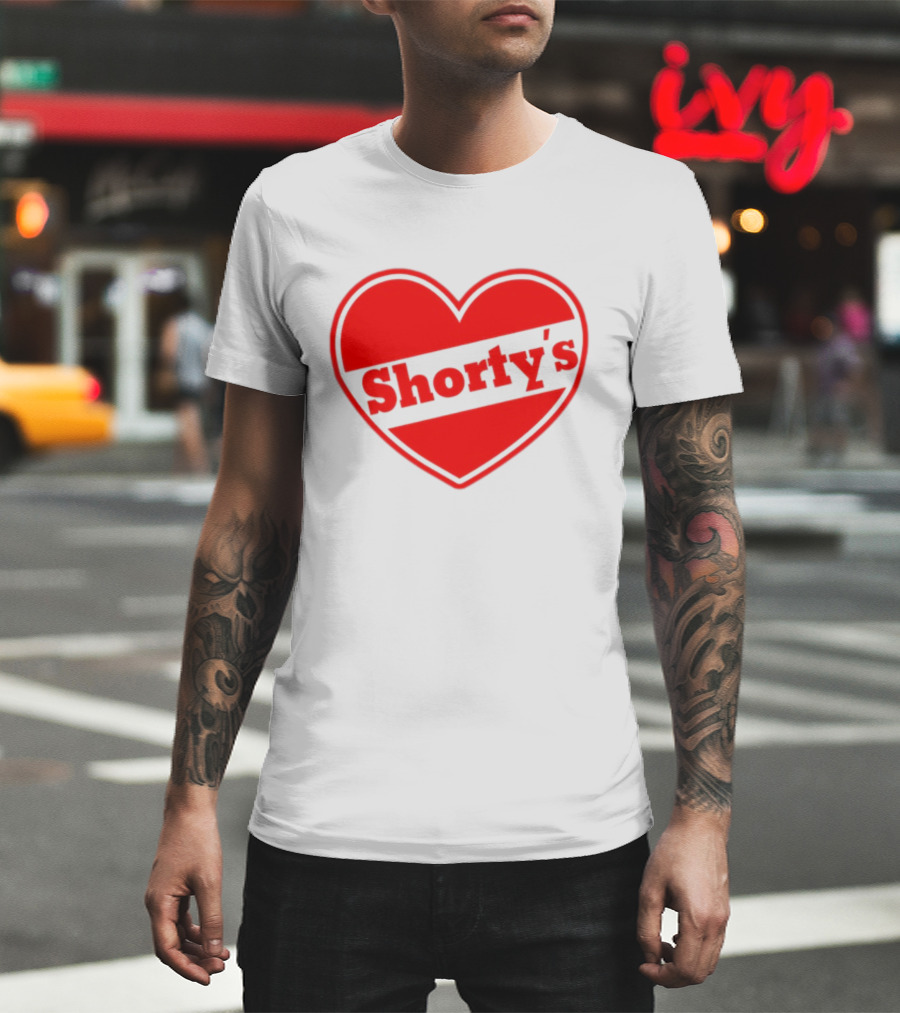Shorty's Heart Logo Red Heart T-Shirt