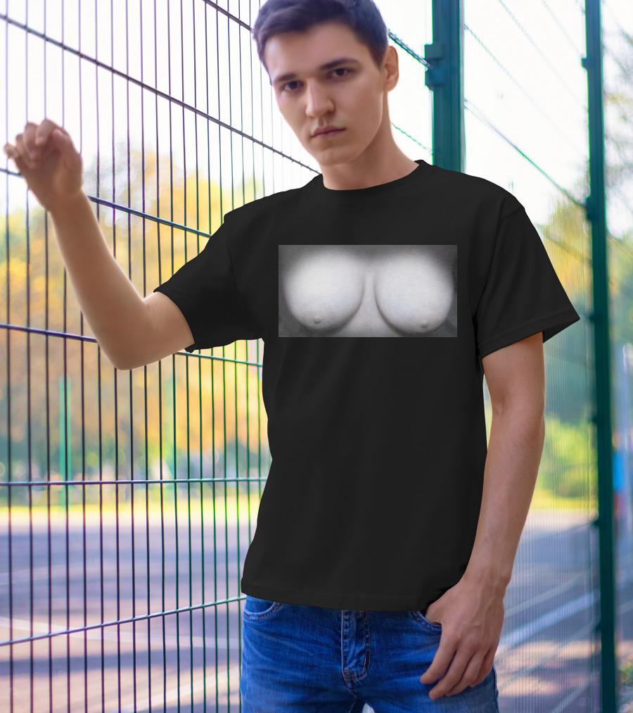 Je Suis Problématique Optical Illusion Bust T-Shirt