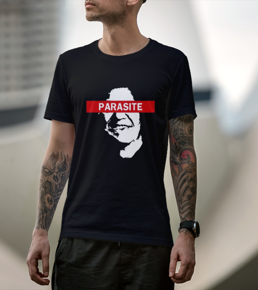 Nabunturanguy Davaomigrant Parasite Face Red Bar Iconic T-Shirt