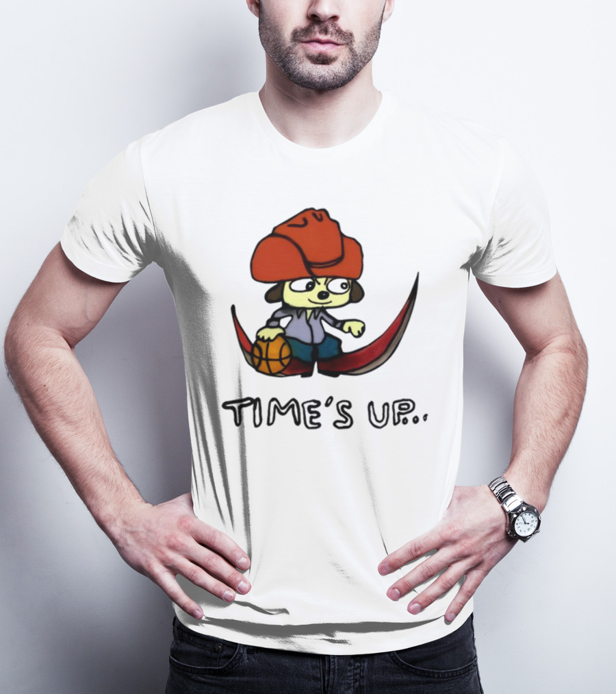 TIME'S UP Parappa The Rapper Basketball Swoosh T-Shirt
