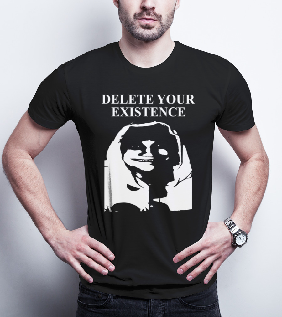 DELETE YOUR EXISTENCE Hoodie Skeleton T-Shirt