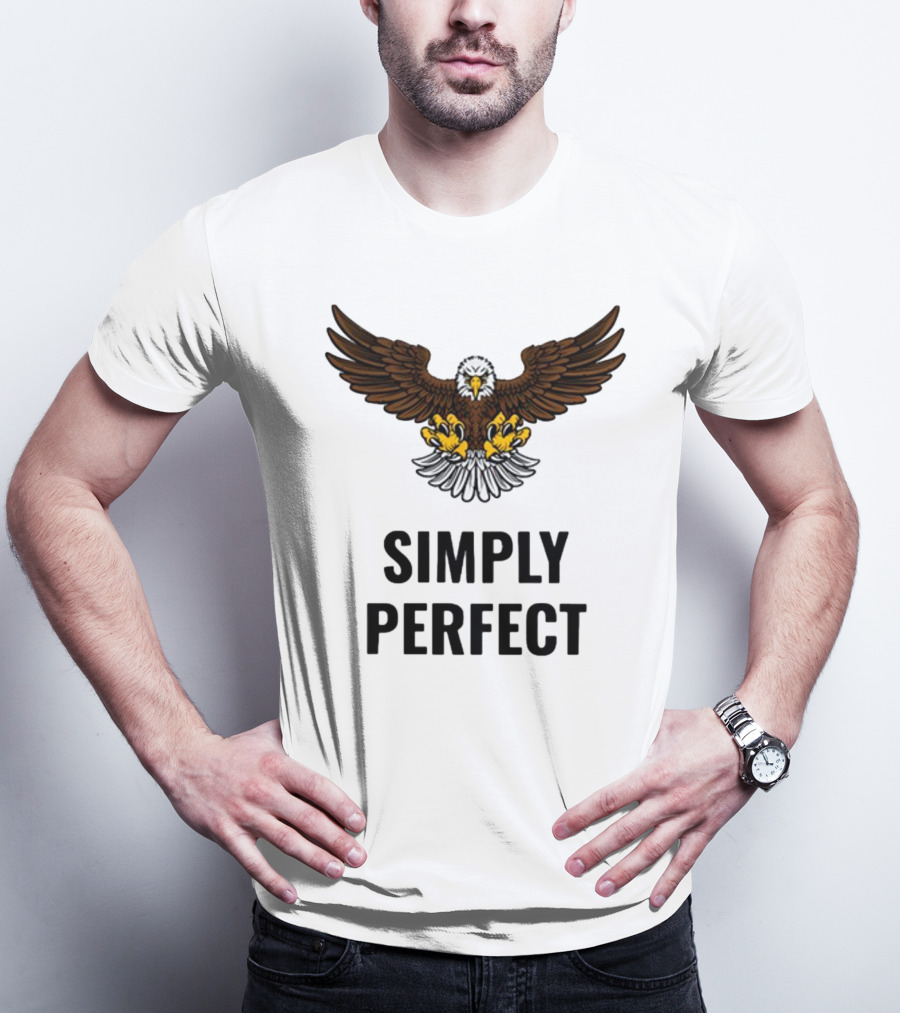 Simply Perfect Eagle Wings Above T-Shirt