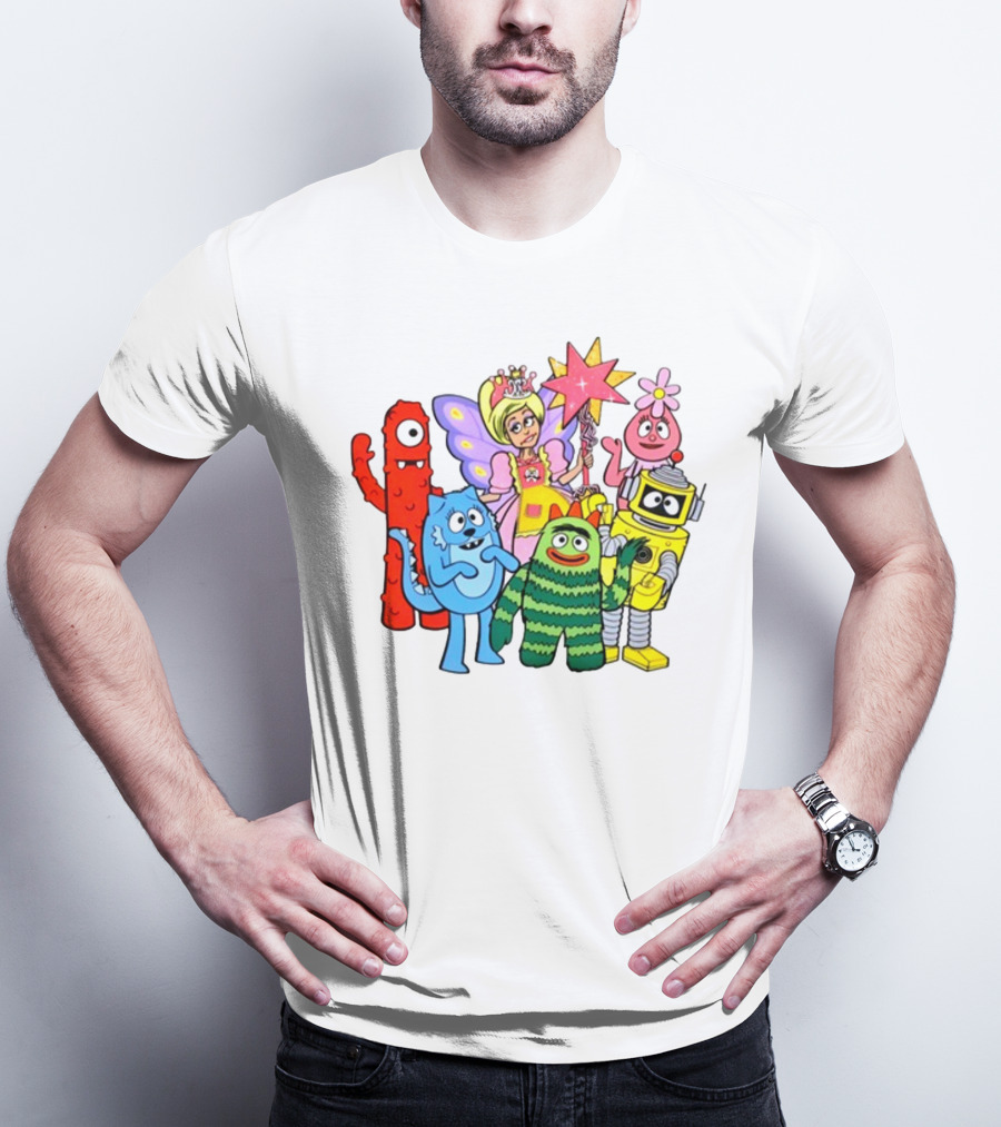 Yogabbagabba Amy Sedaris Yo Gabba Gabba Characters With Princess Star Fairy T-Shirt