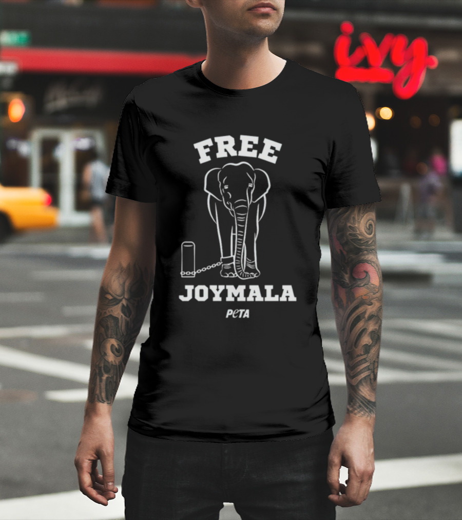 FREE JOYMALA PETA Elephant T-Shirt