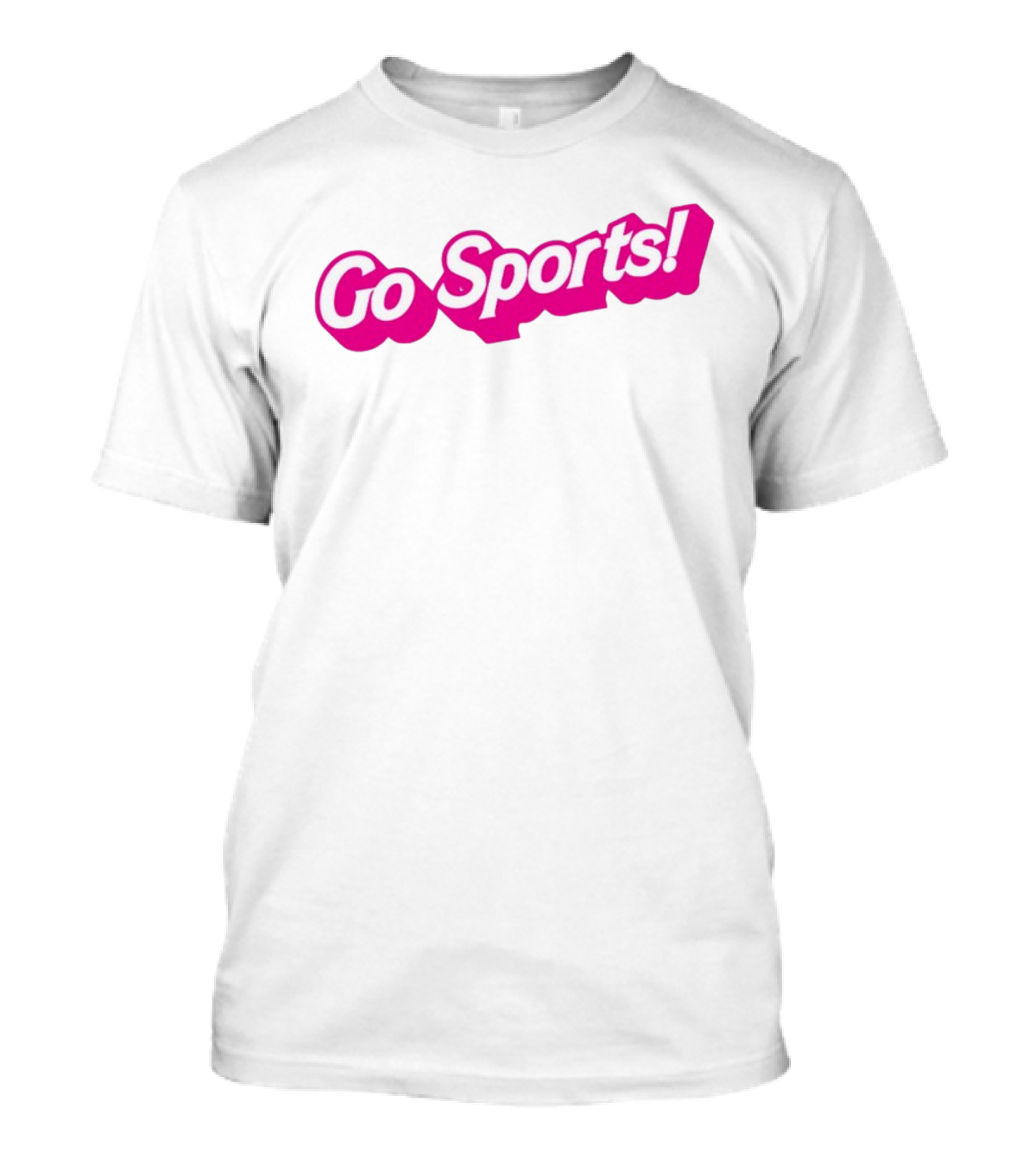 Go Sports Barbie Logo Style Text Playful Pink T-Shirt