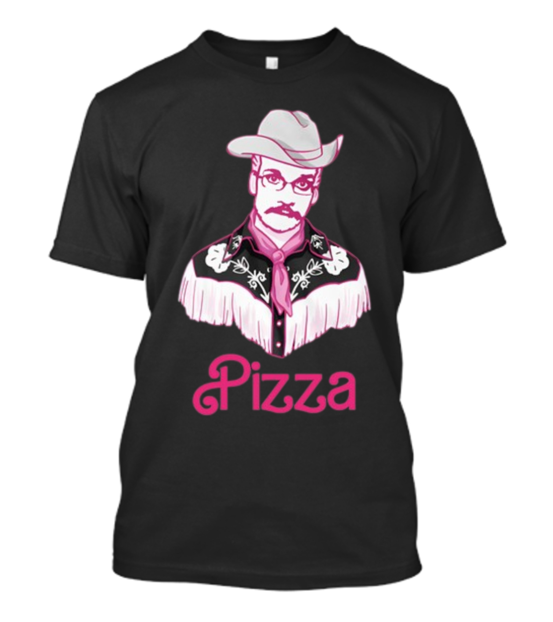 John Pizza Cowboy With Pink Fringe T-Shirt