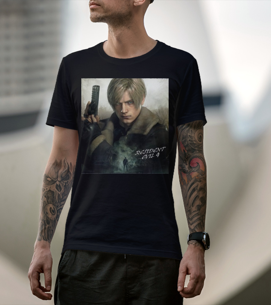 Resident Evil 4 Leon Kennedy Heroic Stance T-Shirt
