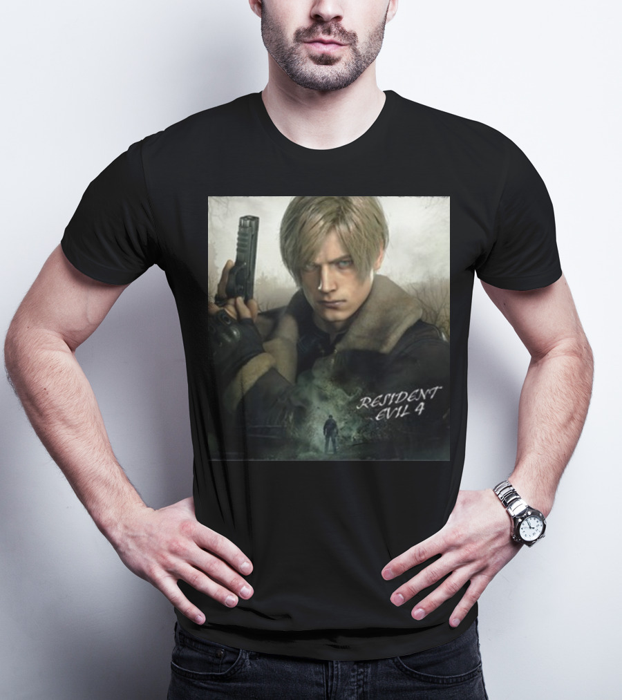Resident Evil 4 Leon Kennedy Heroic Stance T-Shirt