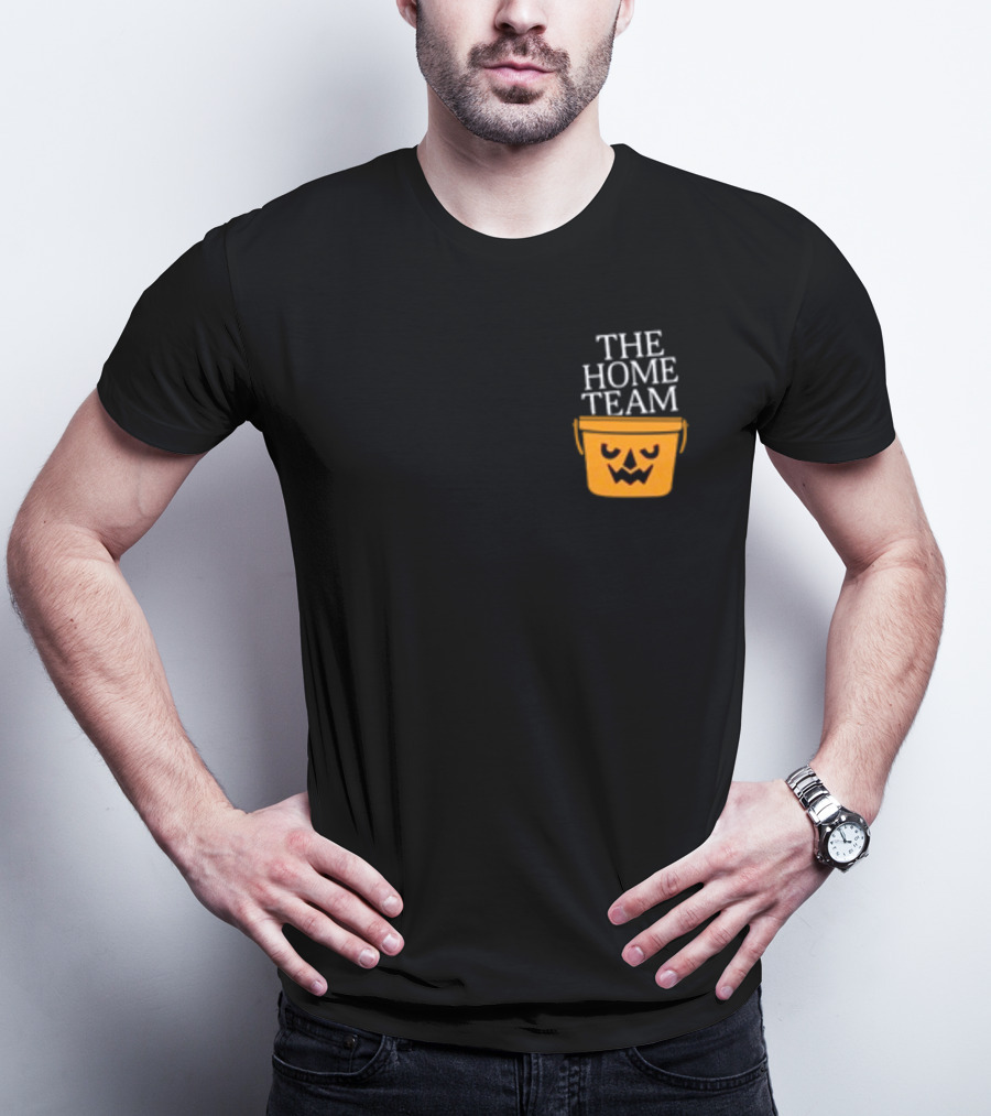 The Home Team Halloween Trick Or Treat Pumpkin Bucket T-Shirt