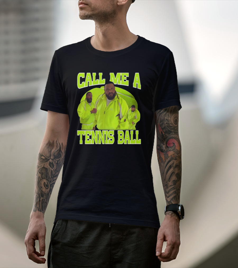DJ Khaled Call Me A Tennis Ball Neon T-Shirt