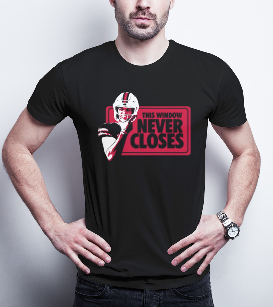 This Window Never Closes Football Player T-Shirt