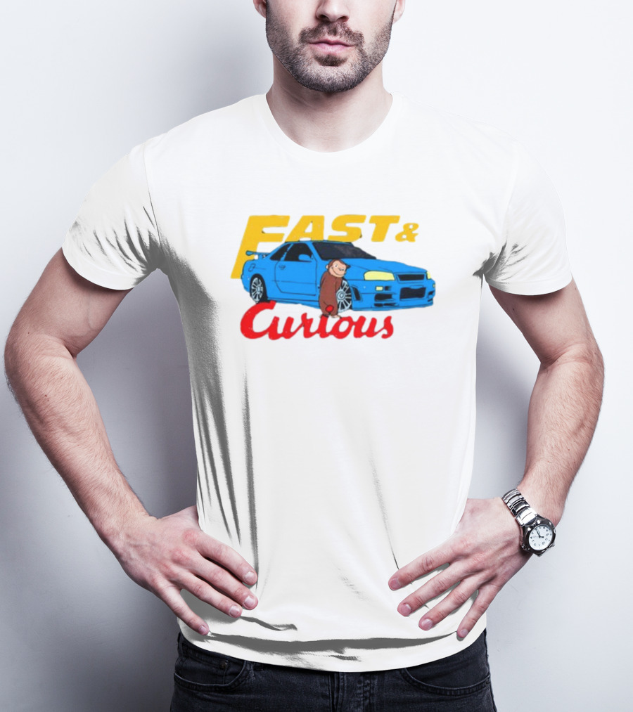 Fast And Curious Car Adventure With Curious Monkey T-Shirt