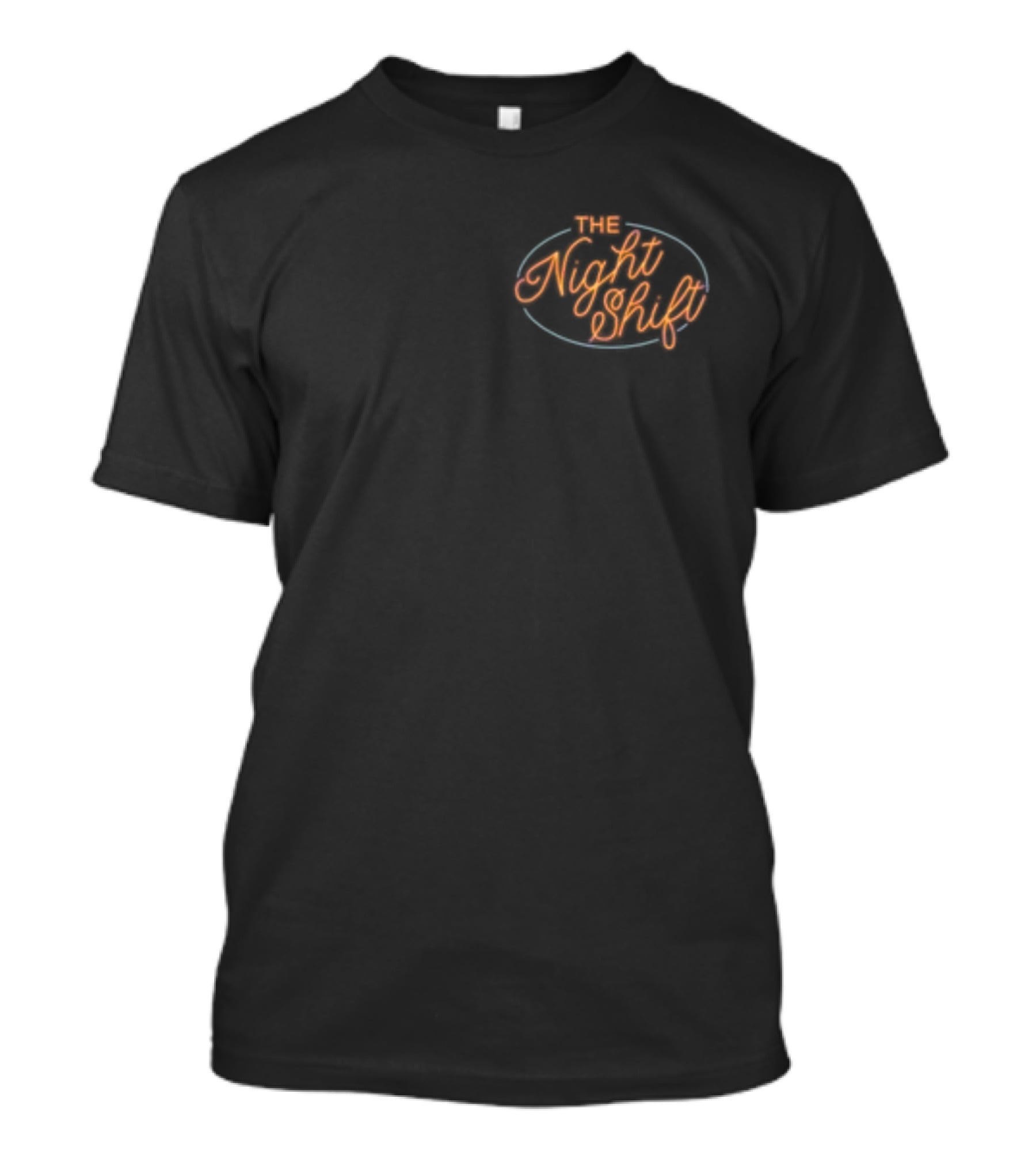 The Night Shift Neon Sign Style Badge T-Shirt