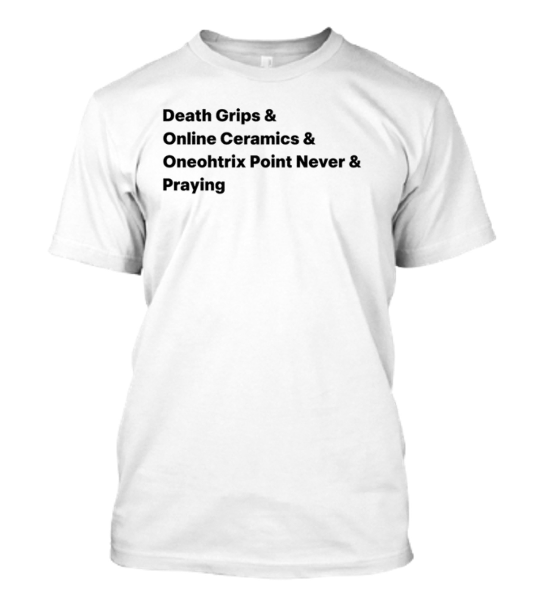Death Grips Online Ceramics Oneohtrix Point Never Praying Collaborative T-Shirt