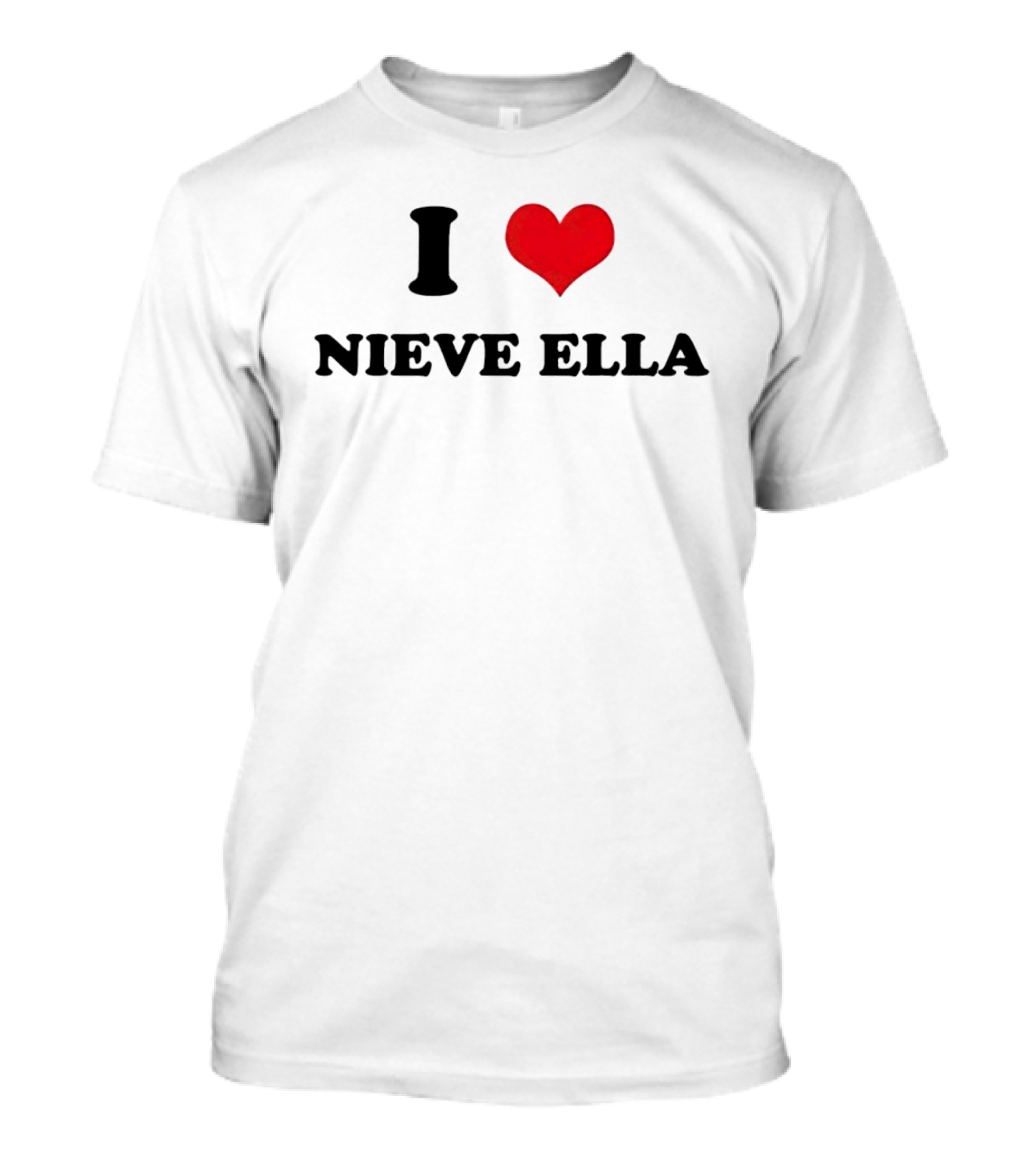 I Love Nieve Ella Heart T-Shirt