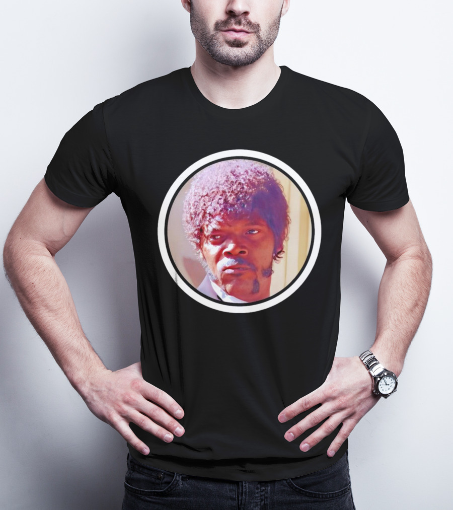 Jules Winnfield Iconic Look Pulp Fiction Samuel L Jackson Photo T-Shirt