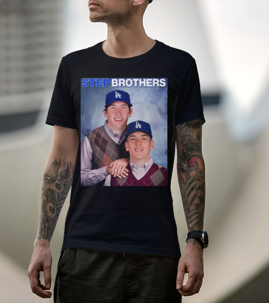Bobby Miller Walker Buehler LA Step Brothers T-Shirt