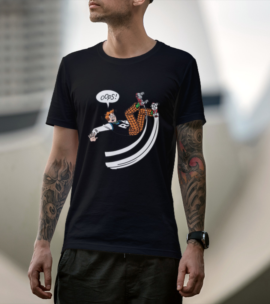 Archie Comics Roller Skating Oops Moment Comic Panel T-Shirt