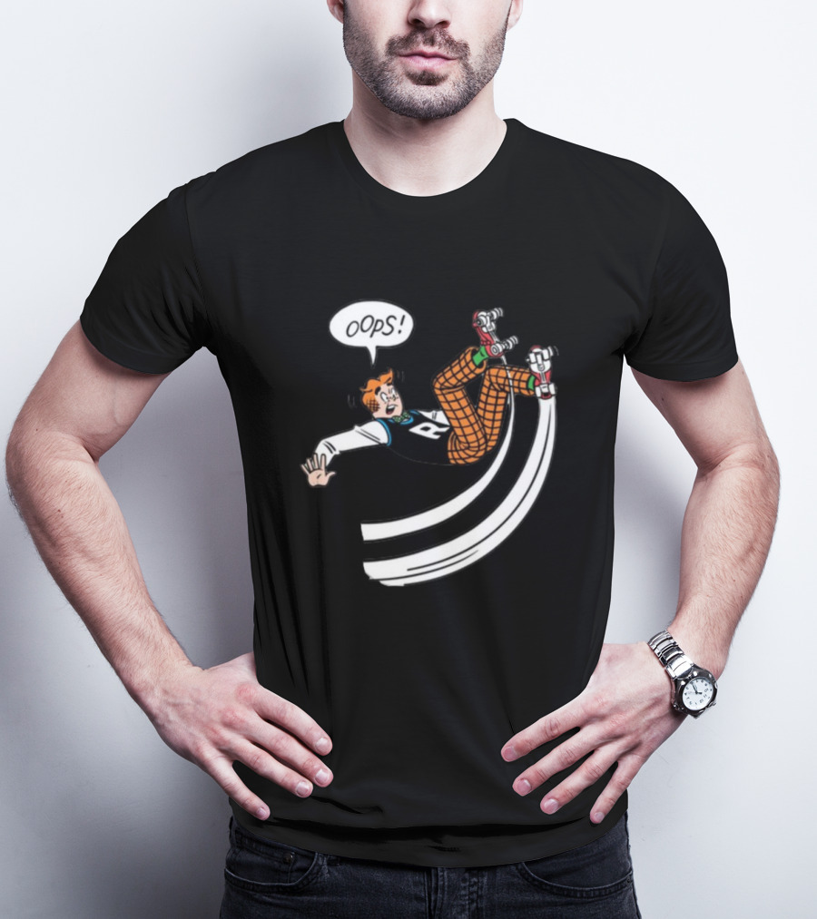 Archie Comics Roller Skating Oops Moment Comic Panel T-Shirt
