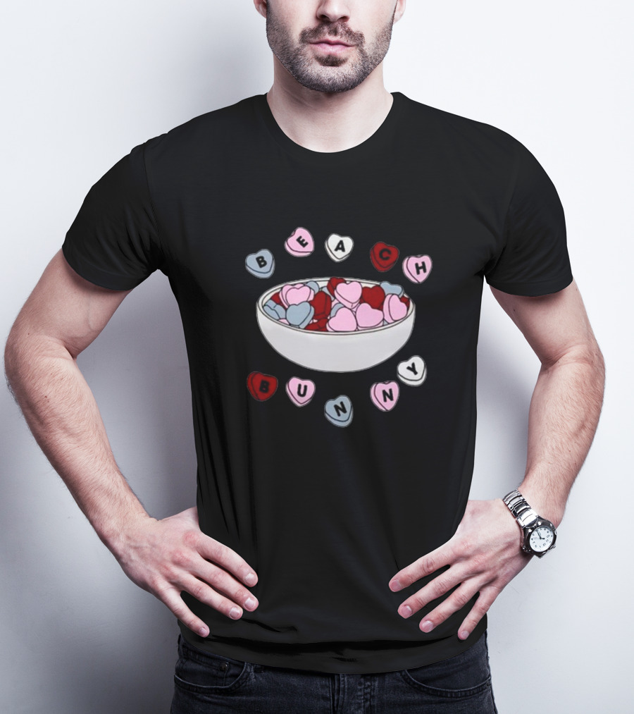Beach Bunny Heart Candy Bowl T-Shirt