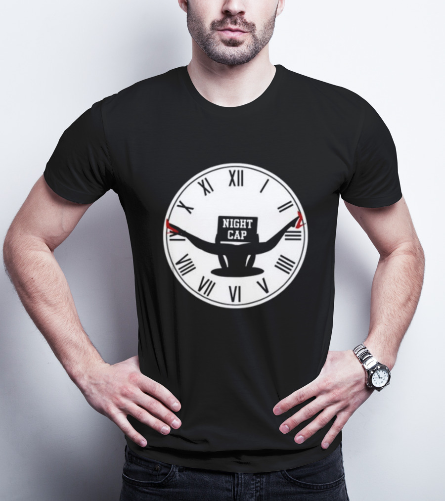 Night Cap Quarter To Three Clock T-Shirt