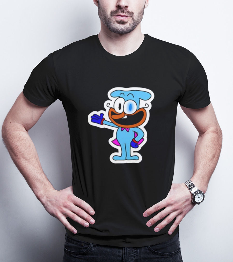 Soomlarr The Doise Animated Character With Blue Outfit And Orange Face T-Shirt
