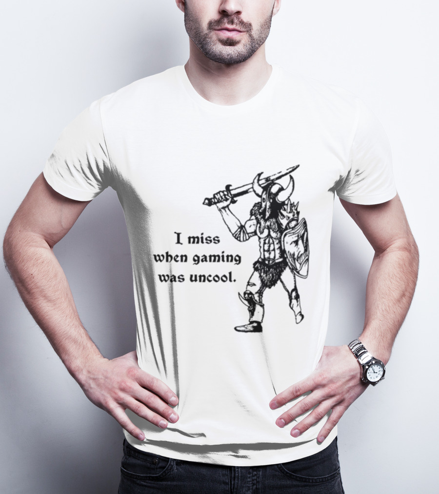 Hyperborean Heretic I Miss When Gaming Was Uncool Barbarian Warrior Vintage Nostalgia T-Shirt