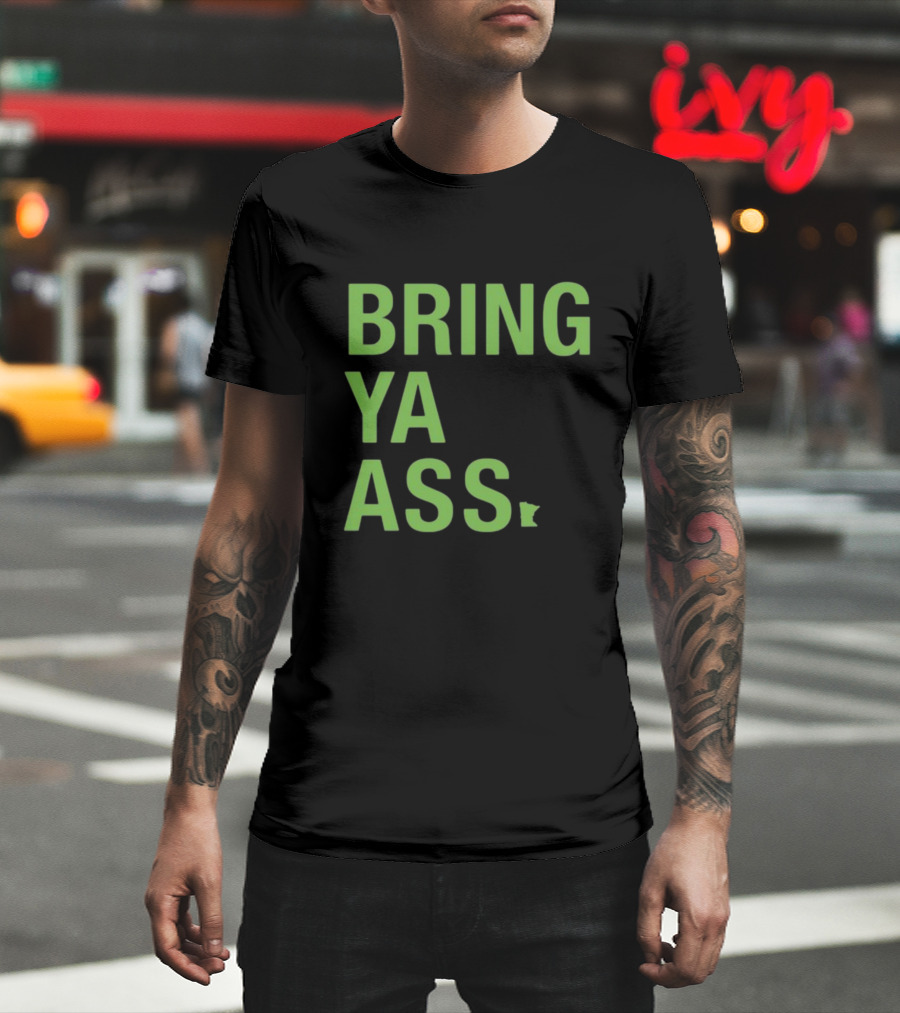 Bring Ya Ass Sota Clothing Minnesota State Outline T-Shirt